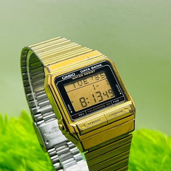 Vintage RARE CASIO 871 DB-310 80s Retro Telememo 30 DATA BANK Men's ...