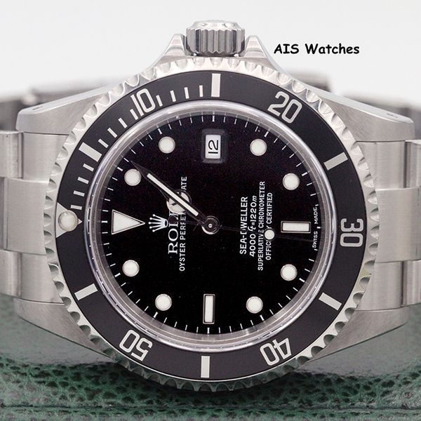 FSOT: Rolex Sea Dweller 16600 SD K Serial 40 MM No Hole Case / SEL B&P ...