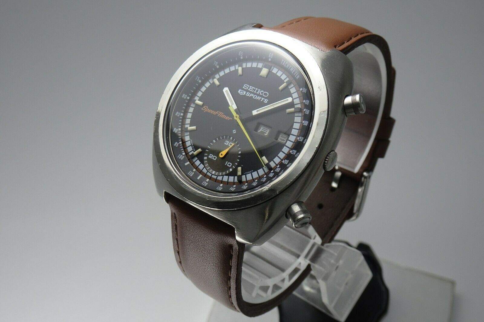 Vintage 1971 JAPAN SEIKO 5 SPORTS SPEED-TIMER 6139-7012 21Jewels ...