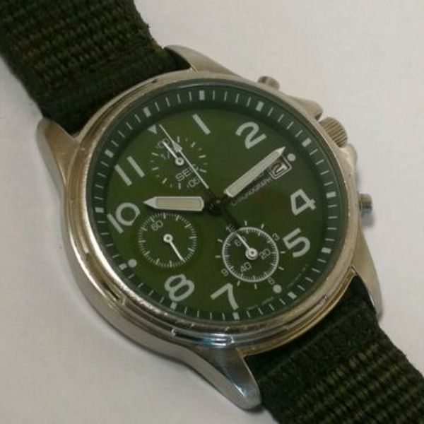 Seiko 7T92 0BB0 Military Chronograph | WatchCharts Marketplace