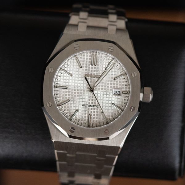 [MOD] SEIKO WATCH MOD AP White Royal Oak Mod 41mm | WatchCharts Marketplace