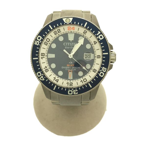 [Used] CITIZEN Eco-Drive/PROMASTER/Solar Watch/Analog/Stainless Steel/NVY/SLV [Clothing ...