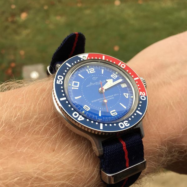 [WTS] Russian Pepsi/Modded Vostok Amphibia! A gorgeous dial on this ...
