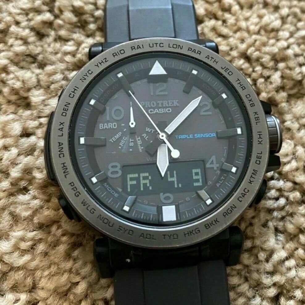 Casio PRG-650Y-1CR PRO TREK Solar Powered Men's Watch | WatchCharts ...