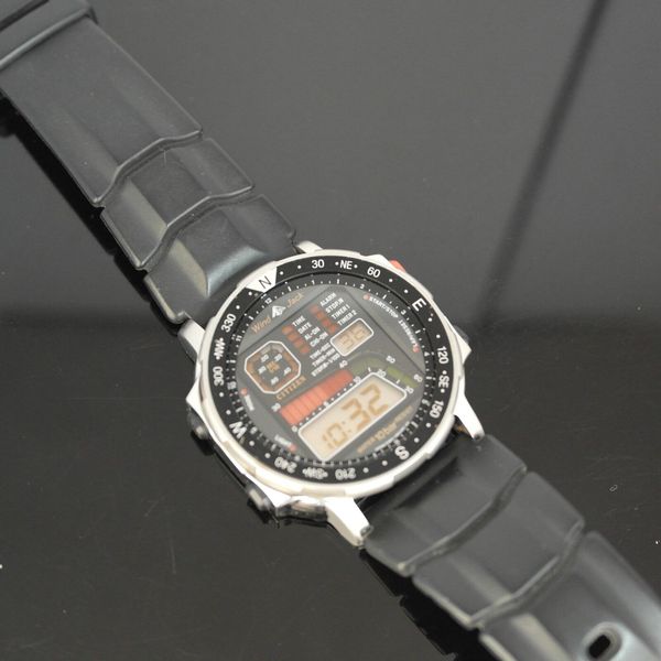 Vintage CITIZEN Wind Jack 1990 Windsurfing Digital Men's Watch D060 ...
