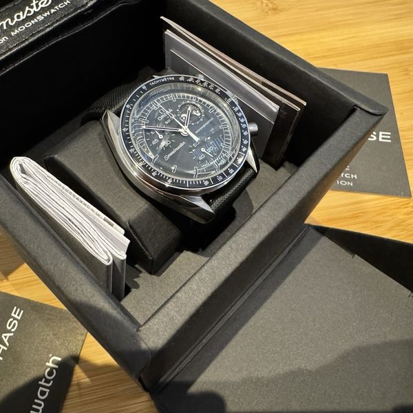 Swatch Omega Mission to the MoonPhase Stainless Steel Case Mod ...