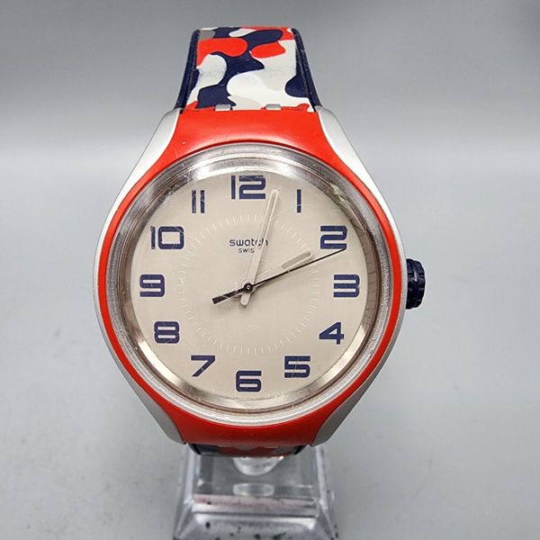 Swatch Irony X Lite Look For Me Yes 1000 Watch Men Silver Tone Gray ...