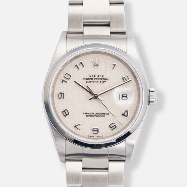 FS: 2004 Rolex Datejust Ref. 16200 Anniversary Ivory Dial | WatchCharts ...