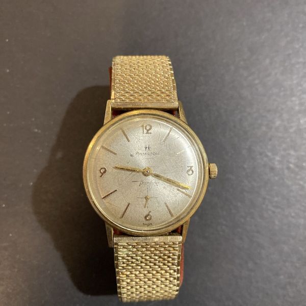 Vintage Hamilton ThinLine 14K Yellow Gold Watch | WatchCharts Marketplace
