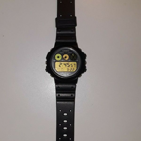 Vintage Casio Tri Graph TGW-10 Model 827 Digital Watch New battery made ...