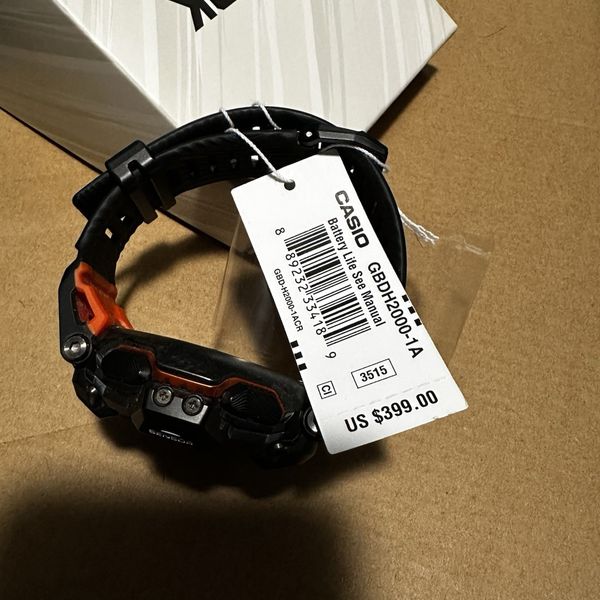 Casio G-SHOCK Move Solar Black Dial Men's Watch GBDH2000-1A ...