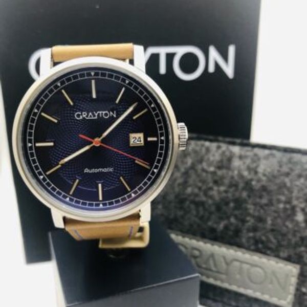 Grayton GUILLOCHE COBALT BLUE automatic watch, GR47826AE | WatchCharts ...