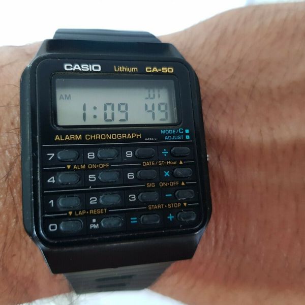 CASIO CA-50 Calculator Watch Back to the Future Marty McFly Model ...