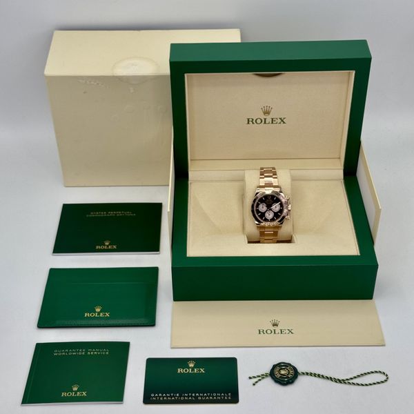 FSOT:2024 Rolex Daytona 40mm 126505 Rose Gold Black Dial | WatchCharts ...
