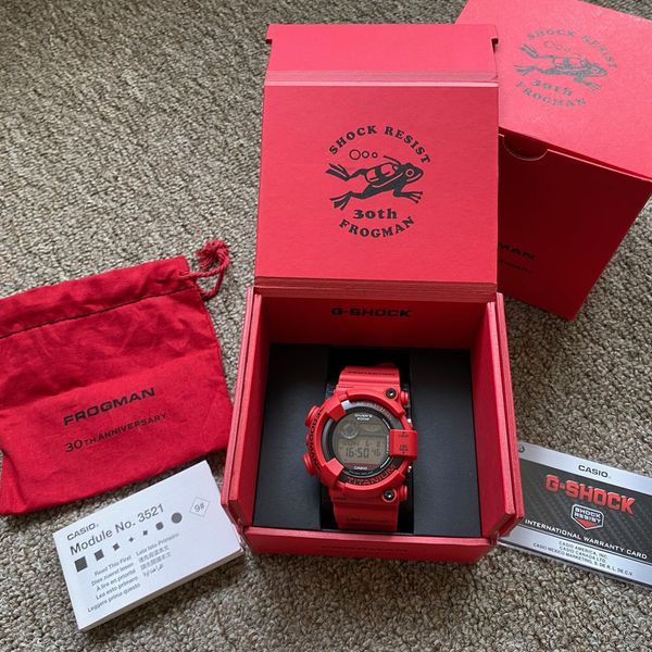 FS: Casio G-Shock GW8230NT Frogman 30th Anniversary Red | WatchCharts ...