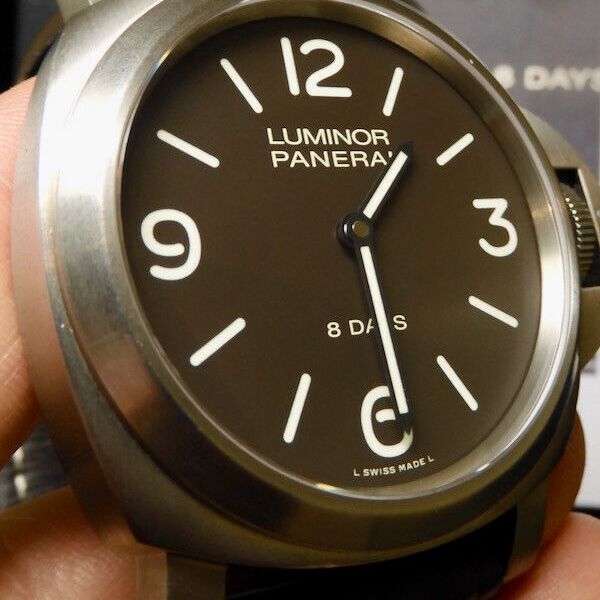 Panerai Pam 562 "R" 99% LNIB 8 Day Titanium Base RARE Tobacco Dial ...