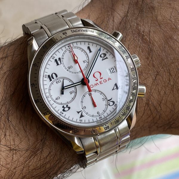 [WTS] Omega Speedmaster. Automatic. Porcelain Dial. Blue hands. Strong ...