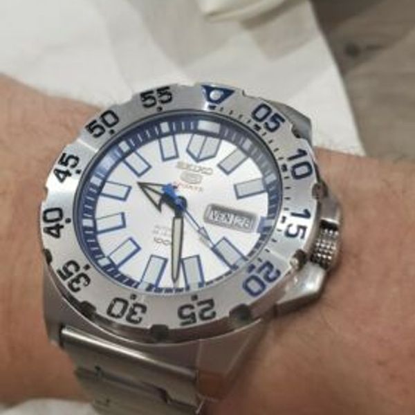 Seiko Baby Monster Ice Blue SRP481 Watch baby ice monster | WatchCharts ...