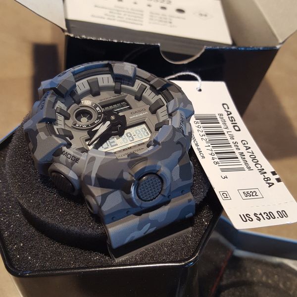 Casio " Camouflage Collection " grey gray G-Shock GA700CM-8A Series ...