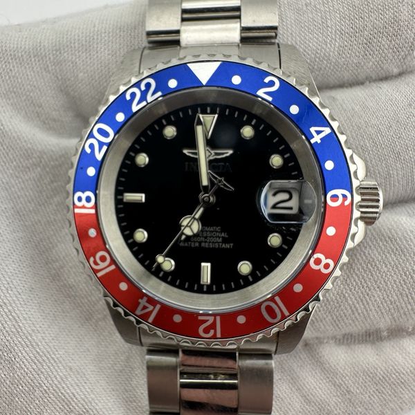 Invicta Pro Diver Automatic Black Dial Pepsi Bezel Men s Watch 8926BRB ...