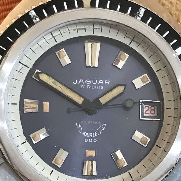 Vintage SQUALE 600 by JAGUAR, Automatic Divers 600m, Mayol, Ref.23500 ...