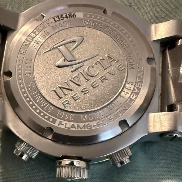 Invicta Ocean Reef, Reserve Collection Men's Watch, Model 1465, w/new ...