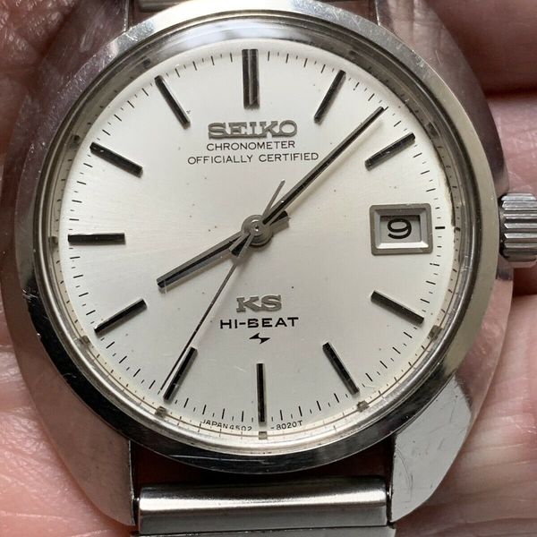 Vintage Mens SEIKO King Seiko 45KS HI-BEAT 4502-8010 25J Chronometer ...