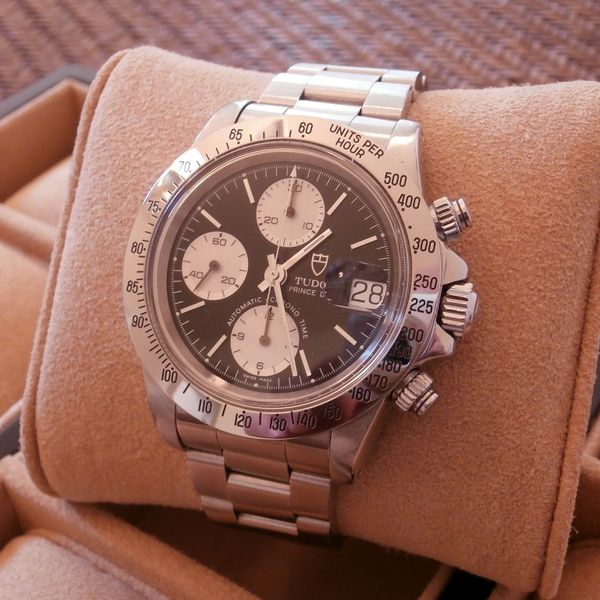 FS: Tudor 79180 "Big Block" Chronograph Black Dial Near-Mint $3995 ...