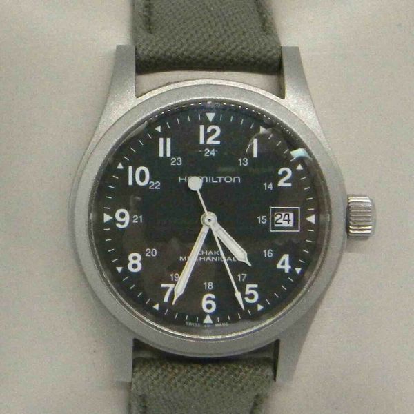HAMILTON KHAKI FIELD GREEN DIAL MEN'S WATCH H69419363 $425.00 ...