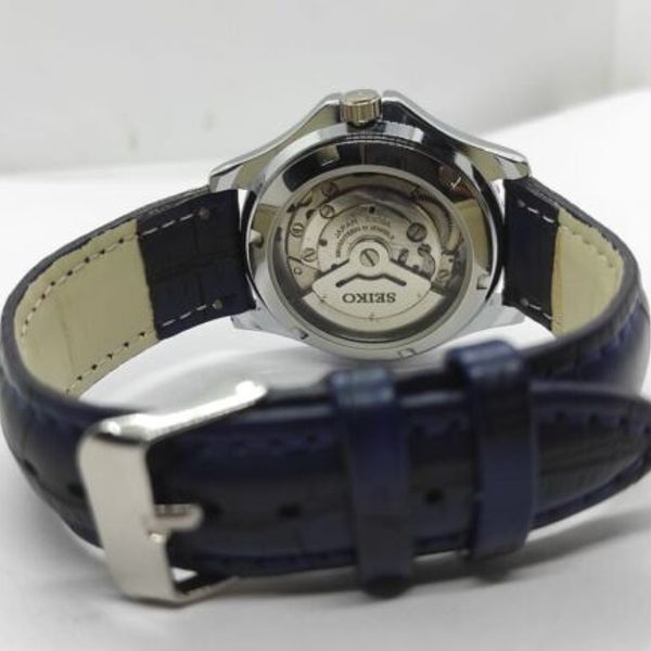 Seiko 5 Automatic Wrist Watch Refurbished Transparent White Dial ...
