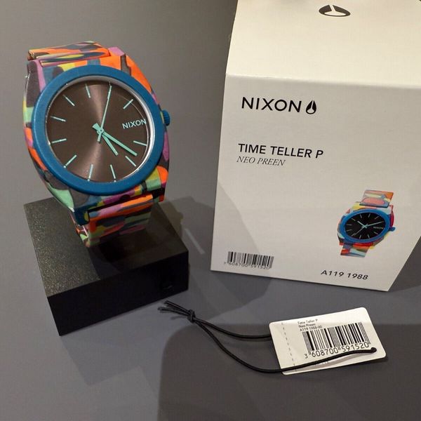 Nixon THE Time Plate P, Neo Preen!! RARE!! Watch 51-30 Banks Player ...