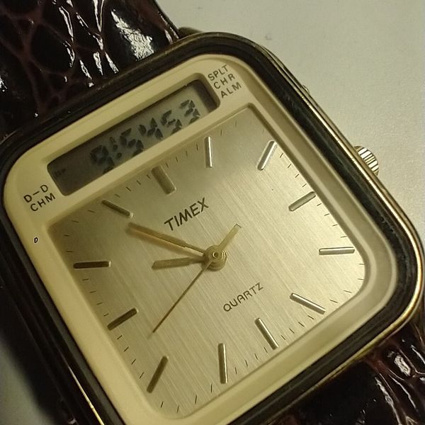 Timex Digital Analog Quartz New Battery Runs Good | WatchCharts Marketplace