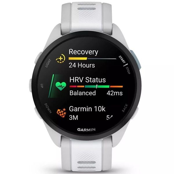 GARMIN Forerunner 165 White GPS Pianifica Percorsi Salute FITNESS ...