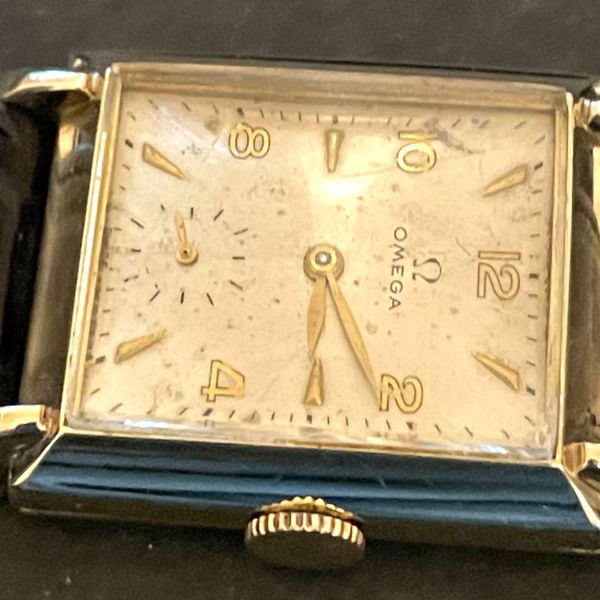 Vintage Omega Men's Watch Running Ticks 14K GF Case 17j Swiss ...