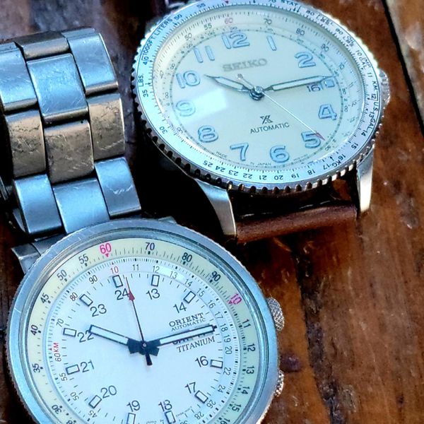 [WTS] Seiko (Prospex SRPB59J1) and Orient Titanium Slide Rule tool ...