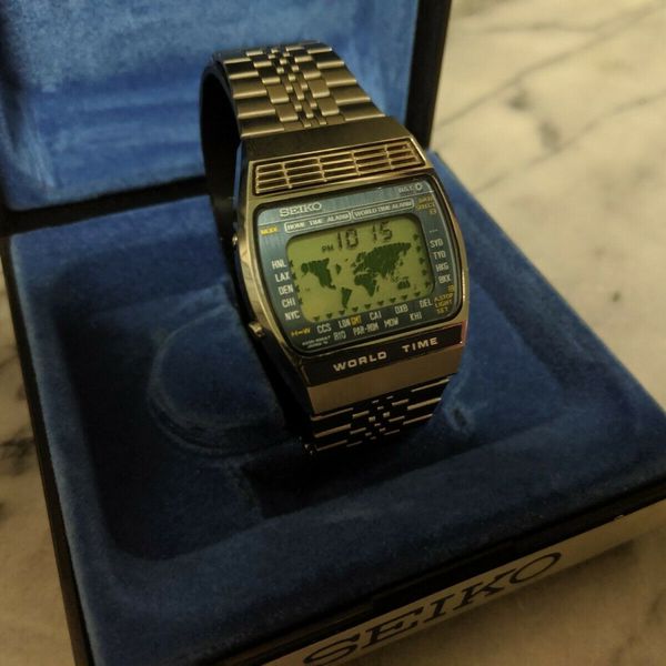 NOS Seiko A239-502A World Time - Vintage Digital Watch - 1979 ...