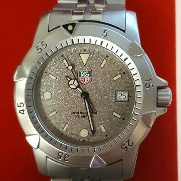 MENS TAG HEUER 1500 PROFESSIONAL 959- 706-20 DATE QUARTZ SWISS GRANITE ...