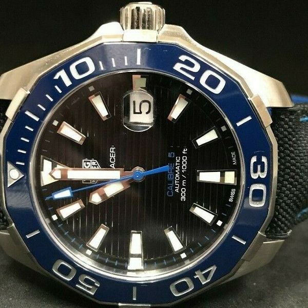 Tag Heuer Aquaracer 300M 43MM Calibre 5 WAY201C.FC6395 | WatchCharts