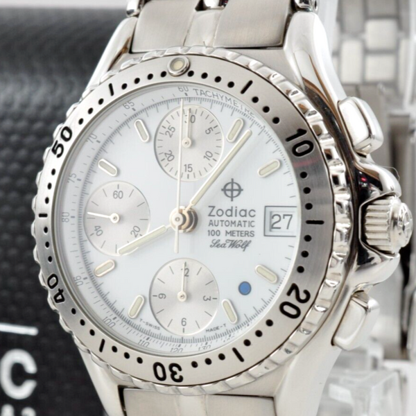 Zodiac Seawolf Automatic Chronograph Date Men's Watch Swiss made with ...