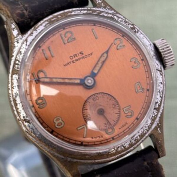 Orologio da uomo vintage anni '40 WW2 Oris Cal 451 stile militare ...