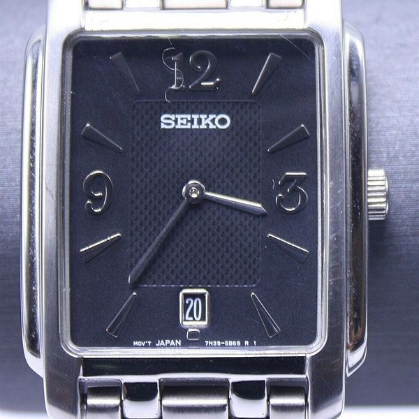 Seiko Movement Japan 7N39-5820 R1 230471 Stainless Steel Date Watch ...