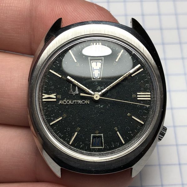Vintage 1971 Bulova Accutron UP / DOWN Day Date Tuning Fork 2182 Men's ...