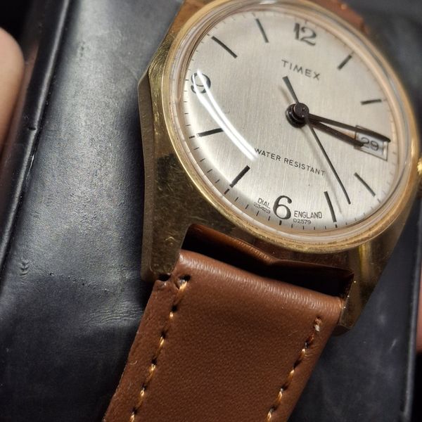 Timex Sprite 1979 Gold Tone Mens Vintage 1970s Mechanical Handwind ...