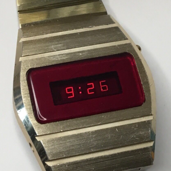 Vintage Benrus Red LED Digital Watch USA New Batteries - Works Great ...