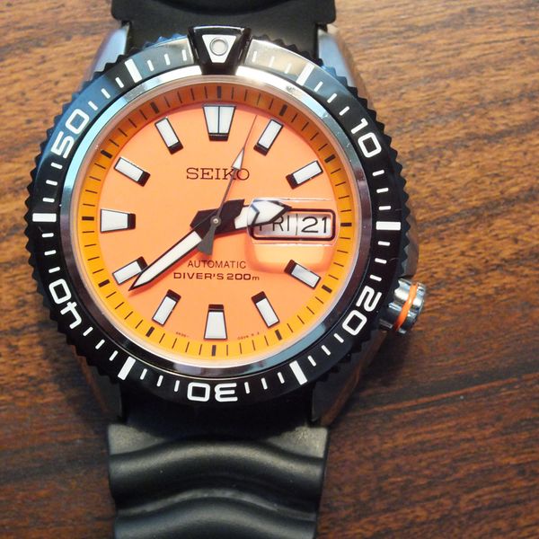 Seiko SRP497K1 Stargate Auto Diver **ORANGE and Rare**!! | WatchCharts ...