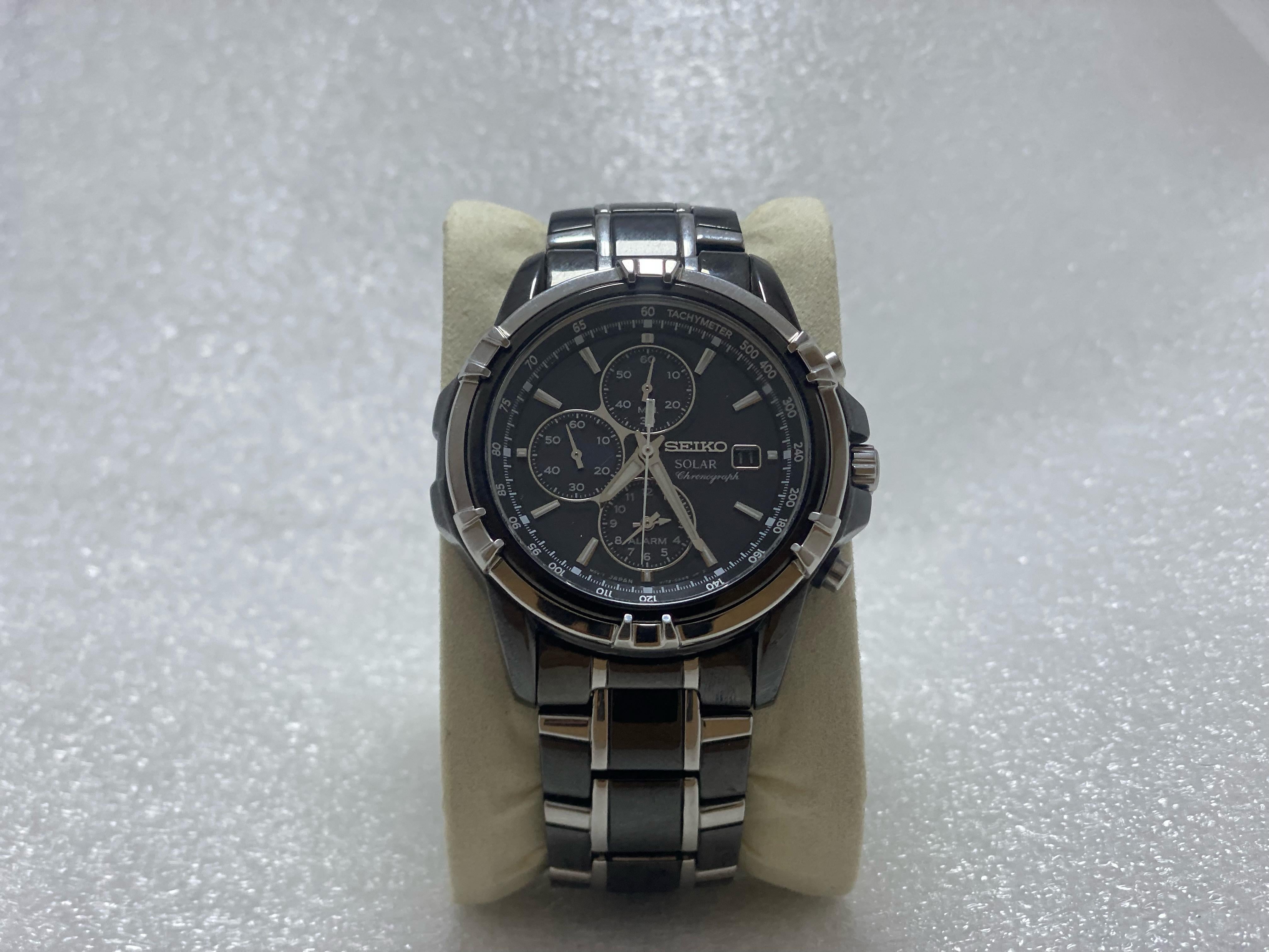 [WTS] Seiko SSC143 Solar Dress Chronograph Black | WatchCharts