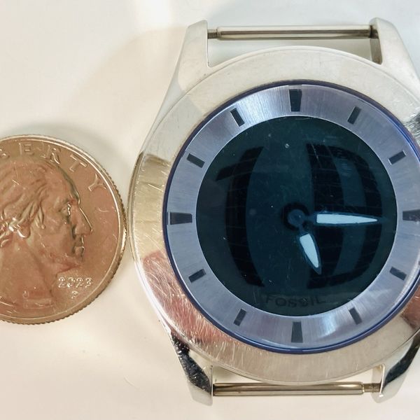 RARE FOSSIL BIG TIC ANIMATED SECONDS QUARTZ WATCH JR-8263 w/ BRAND NEW BATTERY! | WatchCharts ...