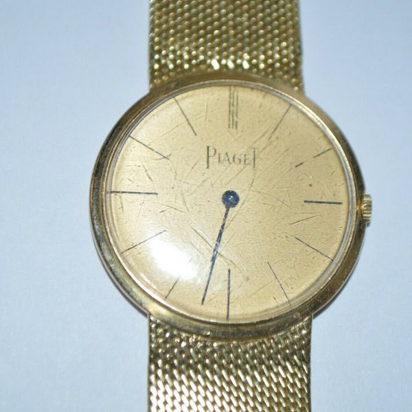 Piaget 18K Solid Yellow Gold Mens Watch Manual Winding Running ...