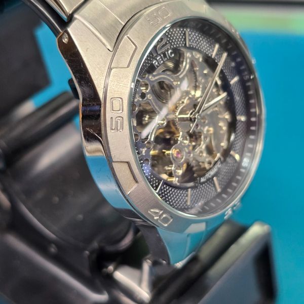 New Working Relic by Fossil Menâ s Automatic Skeleton 43mm Wristwatch ...