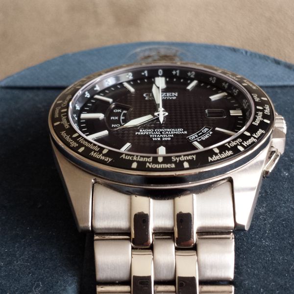 SOLD!: Citizen Titanium World Perpetual - Atomic / EcoDrive - $300.00 ...